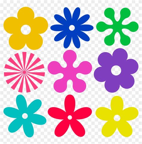 COD171 Retro Clipart Boho Hippie Clipart Clipart Groovy Cliparts