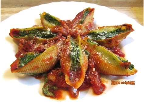 Conchiglionis farcis à la ricotta et aux épinards recette
