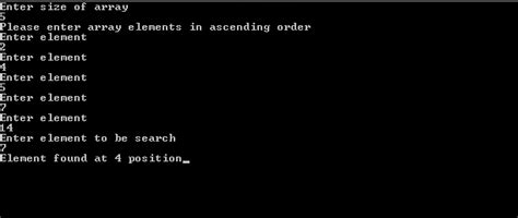 binary search program in c c language basics