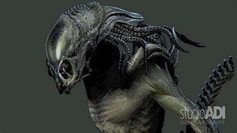 Unused Aliens Vs Predator Requiem Predalien Designs AvP Aliens Vs