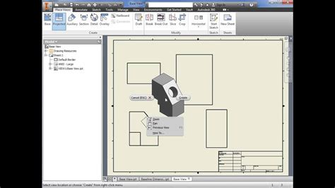 Projected View In Inventor Youtube