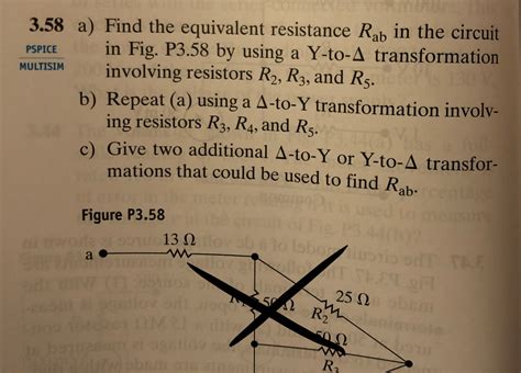 Solved 3 58 A Find The Equivalent Resistance Rab In The Chegg