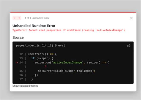 Swiper Instance Cannot Read Properties Of Undefined Reading