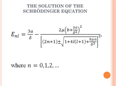 PPT Analytical Solution the Radial Schrödinger Equation for the Quark
