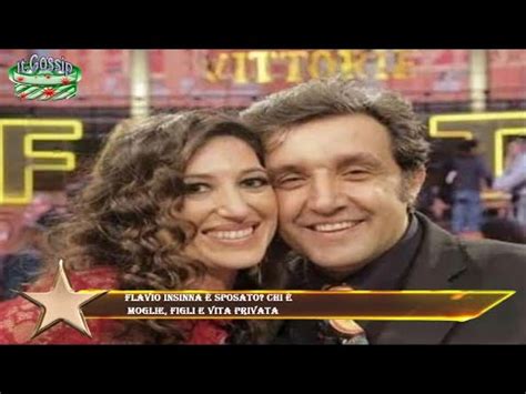 Flavio Insinna è sposato Chi è moglie figli e vita privata YouTube