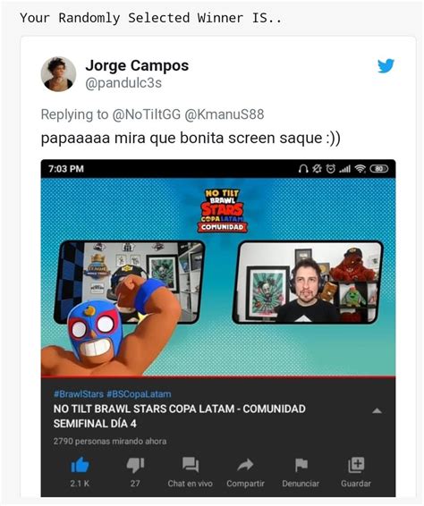 No Tilt On Twitter Tenemos Ganadores Felicitamos A Los