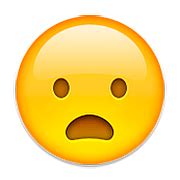Emoji Cara Con El Ceño Fruncido Y La Boca Abierta en Apple iOS 9 3