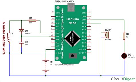 Arduino Metal Detector Project With Code And Circuit Diagram
