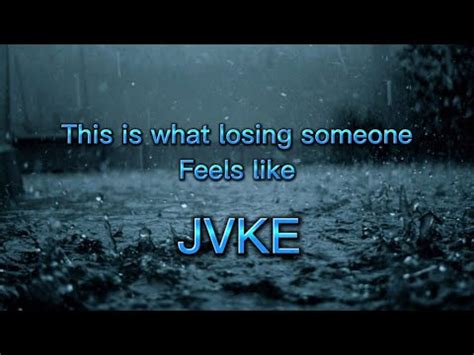 JVKE This Is What Losing Someone Feels Like Lyrics YouTube