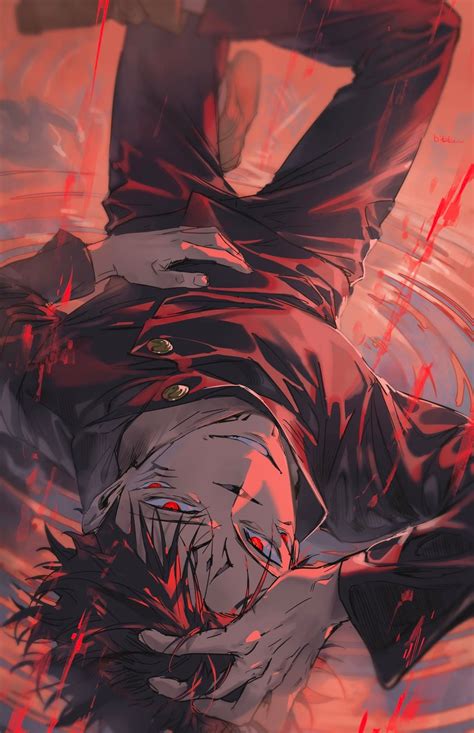 Fushiguro Megumi And Ryoumen Sukuna Jujutsu Kaisen Drawn By Bikkusama