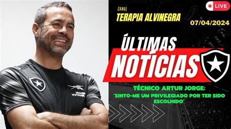 AO VIVO ARTUR JORGE É APRESENTADO NOVO TÉCNICO DO BOTAFOGO YouTube