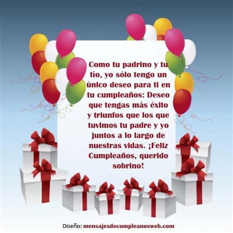 Mensajes de Feliz Cumpleaños para un Sobrino FRASES Y MENSAJES DE