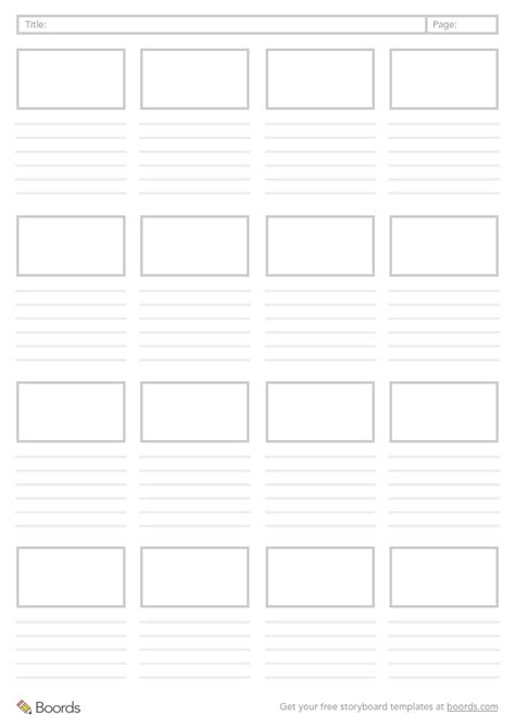 Storyboard Template Free Printable Papercraft Templates Off