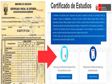 Minedu Conoce como solicitar el Certificado de Estudios en línea