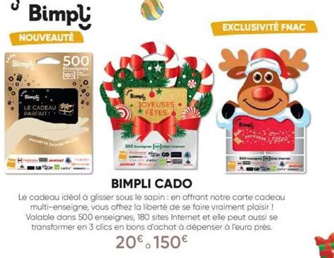 Haut Imagen Bimpli Carte Cadeau Fr Thptnganamst Edu Vn