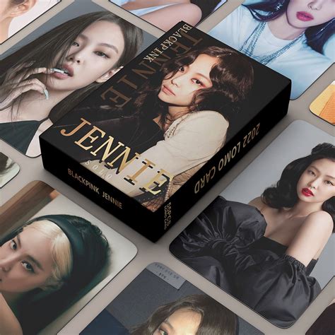 BLACKPINK JENNIE Photocards 2022 Album LOMO Card 55pcs Box Postcard