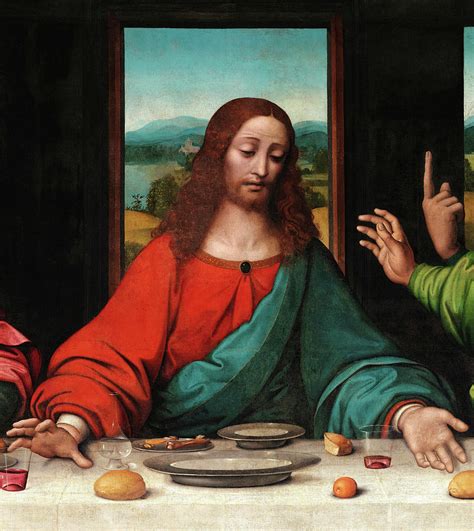 Jesus Christ The Last Supper Painting By Giampietrino After