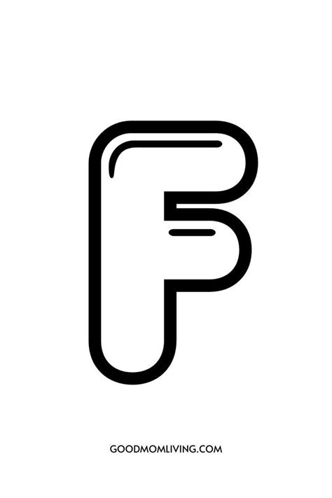 Printable Bubble Letter F Bubble Letters Alphabet In 2023 Bubble