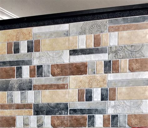 Ceramic Matt Musiaz Brown Varmora Exterior Wall Tiles Thickness 10