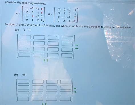 Solved Consider The Following Matrices Chegg