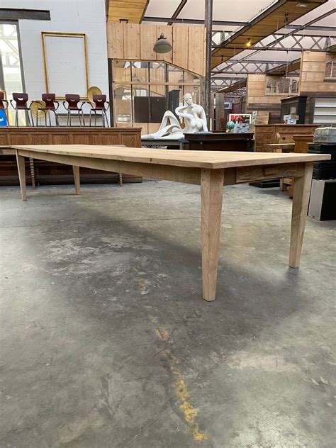 Très grande table de ferme en chêne Nord Factory