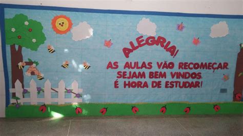 Mural Volta As Aulas Educação Infantil