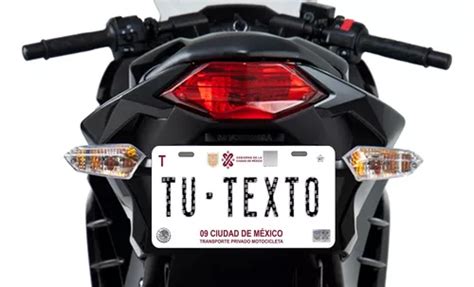 Placas Para Moto Personalizadas 14x22cm Meses sin interés