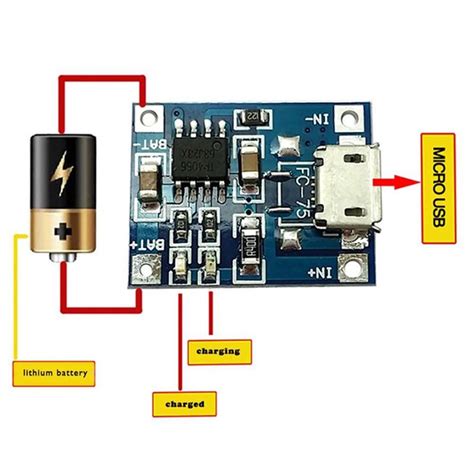 Tp Lithium Battery Charge Control Module Dc V A With Protection