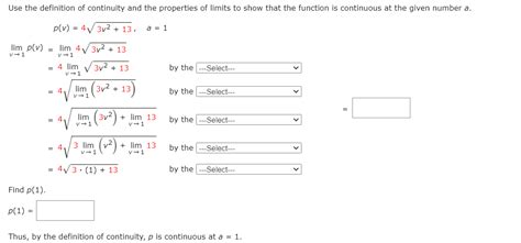 Solved Use The Definition Of Continuity And The Properties Chegg