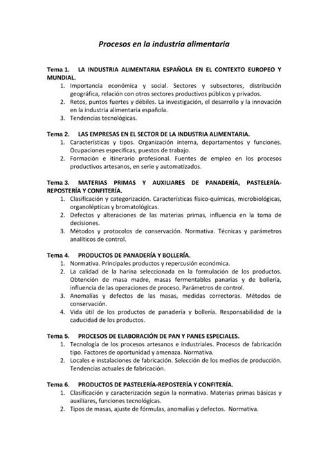 PDF Procesos En La Industria Alimentaria Cig Ensino Gal