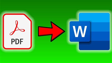Pdf In Word Umwandeln Einfache Methoden Youtube