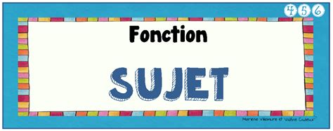 Classes De Mots Et Les Fonctions Syntaxiques Dans La Phrase 4e 5e 6e