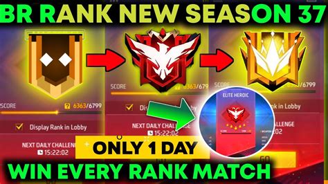 Br Rank Season 37 Free Fire Solo Rank Push Tips And Tricks How To