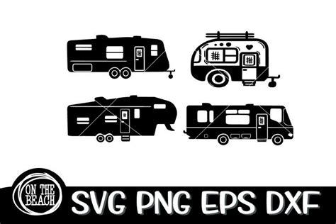 Camper SVG All Four Shown Included SVG PNG EPS DXF