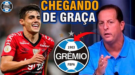 BOMBA SAIU AGORA BAITA REFORÇO CHEGANDO DE GRAÇA NOTICIAS DO GREMIO