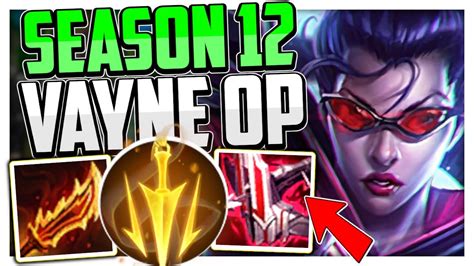 How To Play Vayne Top Lane CARRY Season 12 Best Build Runes Vayne