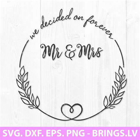 Mr And Mrs Monogram SVG Mr Mrs SVG Wedding SVG Marriage