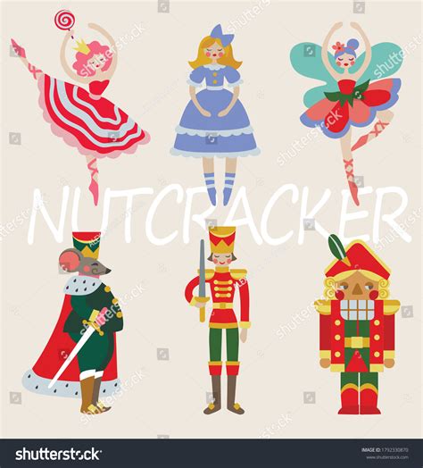 Set Characters Ballet Nutcracker Stock Vector Royalty Free 1792330870