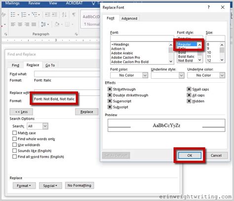 How To Find And Replace Microsoft Word Formatting ErinWrightWriting