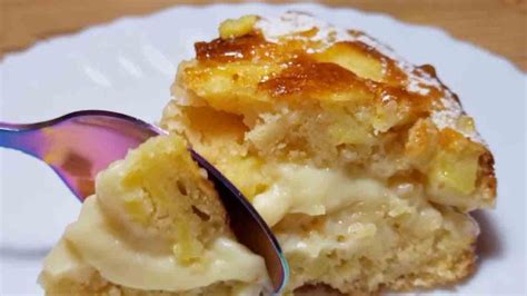 Gâteau aux pommes à la crème pâtissière trop facile recette rapide et
