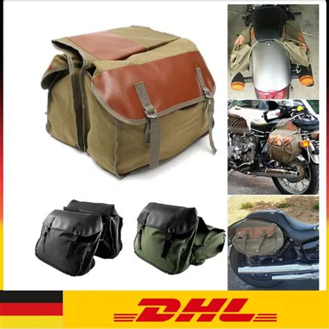 RETRO FAHRRADTASCHE DOPPELPACKTASCHE Bike Gepäckträgertasche PU