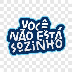 Lettering Você Não Está Sozinho EPS PNG Transparente download Designi