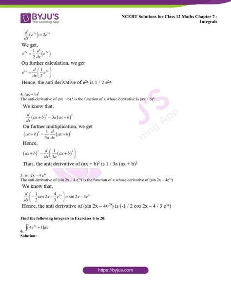 ncert solutions for class 12 maths exercise 7 1 chapter 7 integrals