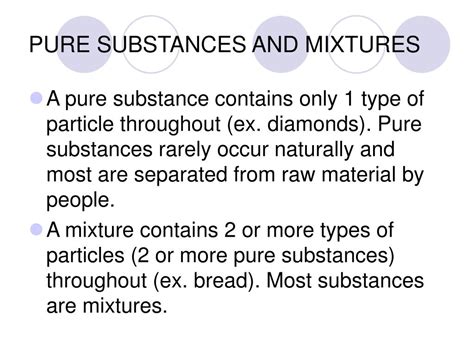 Ppt Pure Substances And Mixtures Powerpoint Presentation Free