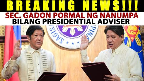 Breaking News Sec Gadon Nanumpa Na Sa Harap Ni Pbbm Youtube