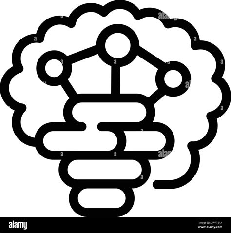 Creative Thinking Icon Outline Vector Idea Generation Session