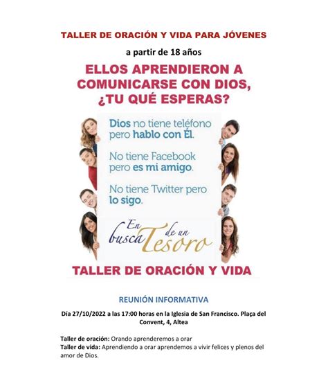 Talleres de Oración y Vida en Altea nuestra señora del consuelo altea