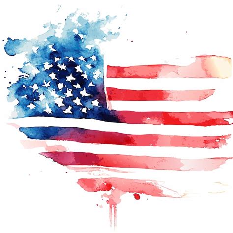 Bandeira Dos Estados Unidos Vetor Premium