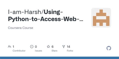 Github I Am Harsh Using Python To Access Web Data Coursera Course