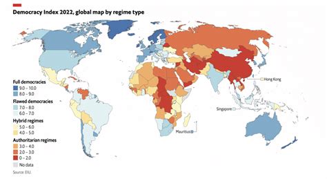 Indice De D Mocratie En Le Classement Des Pays Major Pr Pa
